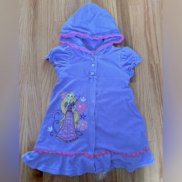 Disney | Swim | Disney Store Rapunzel Terry Swimsuit Coverup 56 | Poshmark